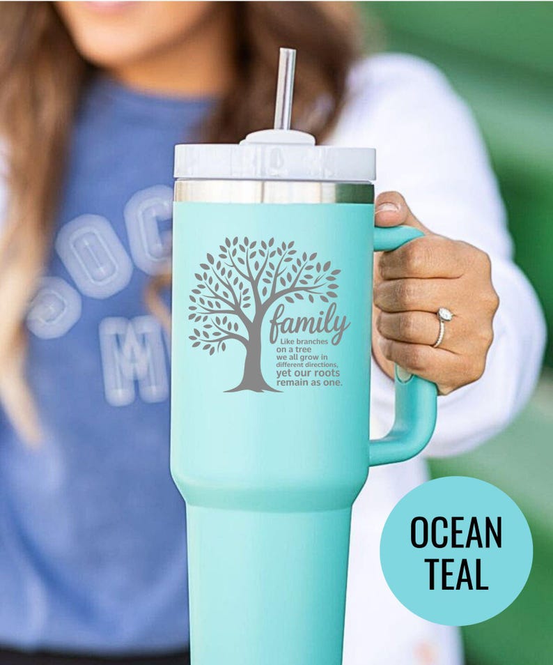 Engraved Family Tree Tumbler: Personalized Reunion Gift - Etsy