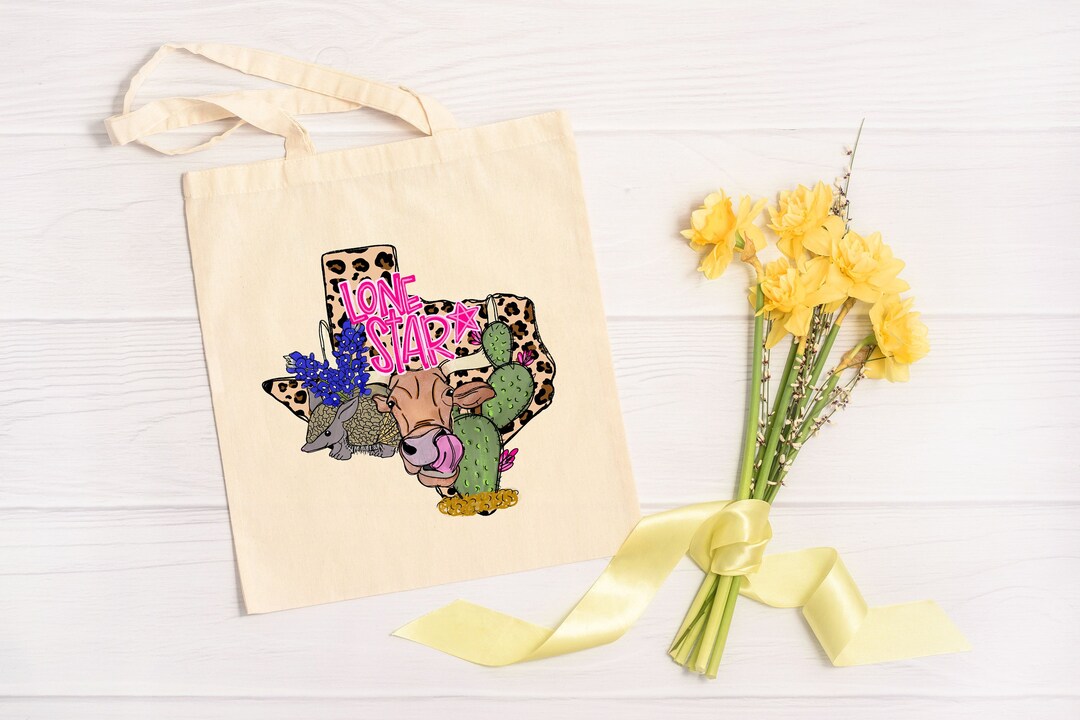 Texas Map Tote Bag, Texas Shoulder Tote Bag, Texas Wedding Favor ...