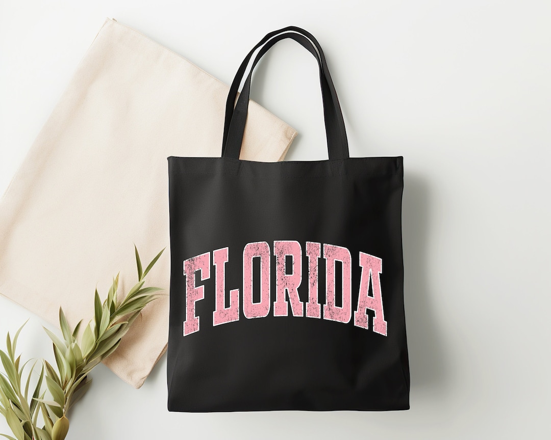 Florida Tote Bag, Florida State Tote Bag, Florida Home Tote Bag, Canvas ...