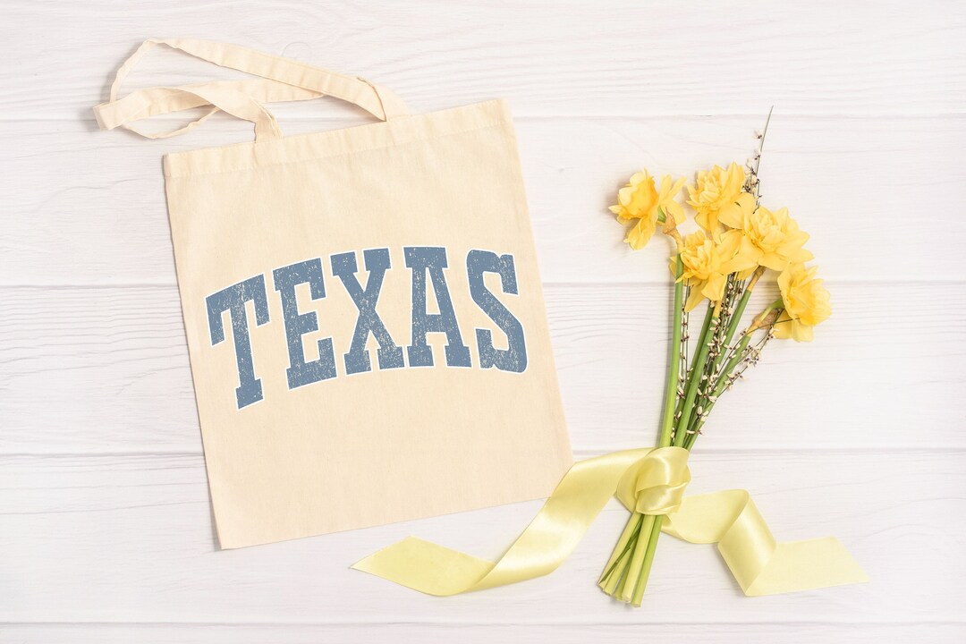 Texas Tote Bag, Texas Shoulder Tote Bag, Texas Wedding Favor, Christmas ...