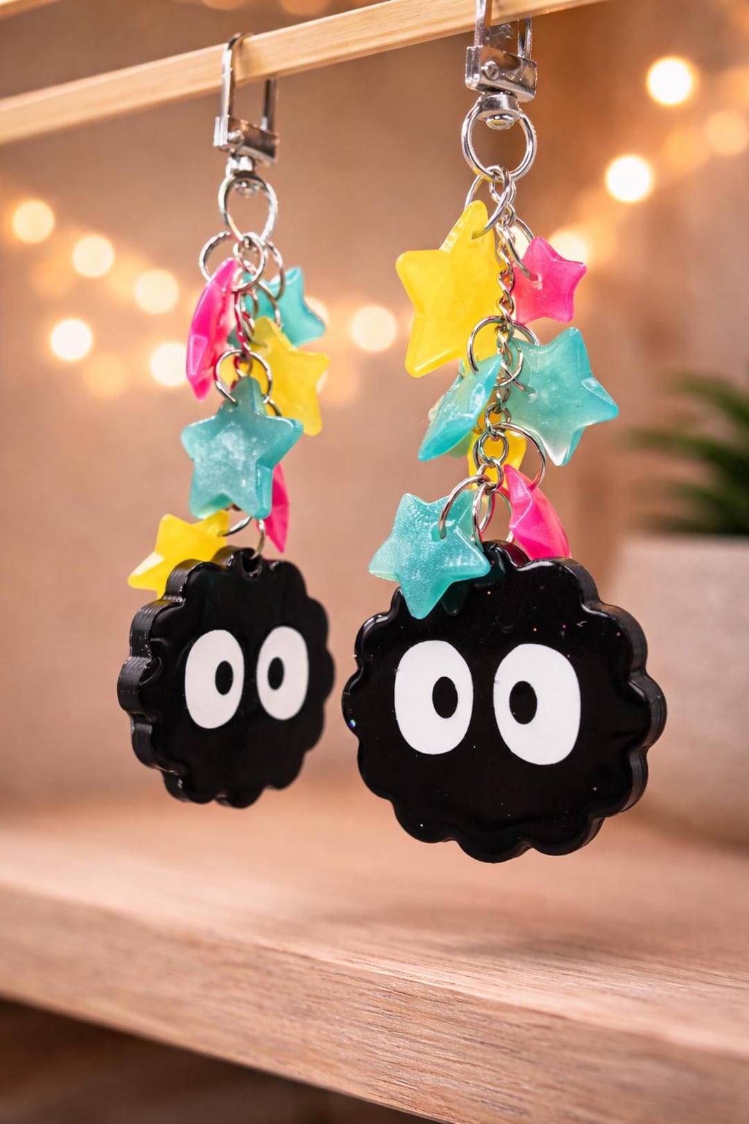 Handmade Soot Sprites Susuwatari Keychain – Bag and Key Accessory With ...