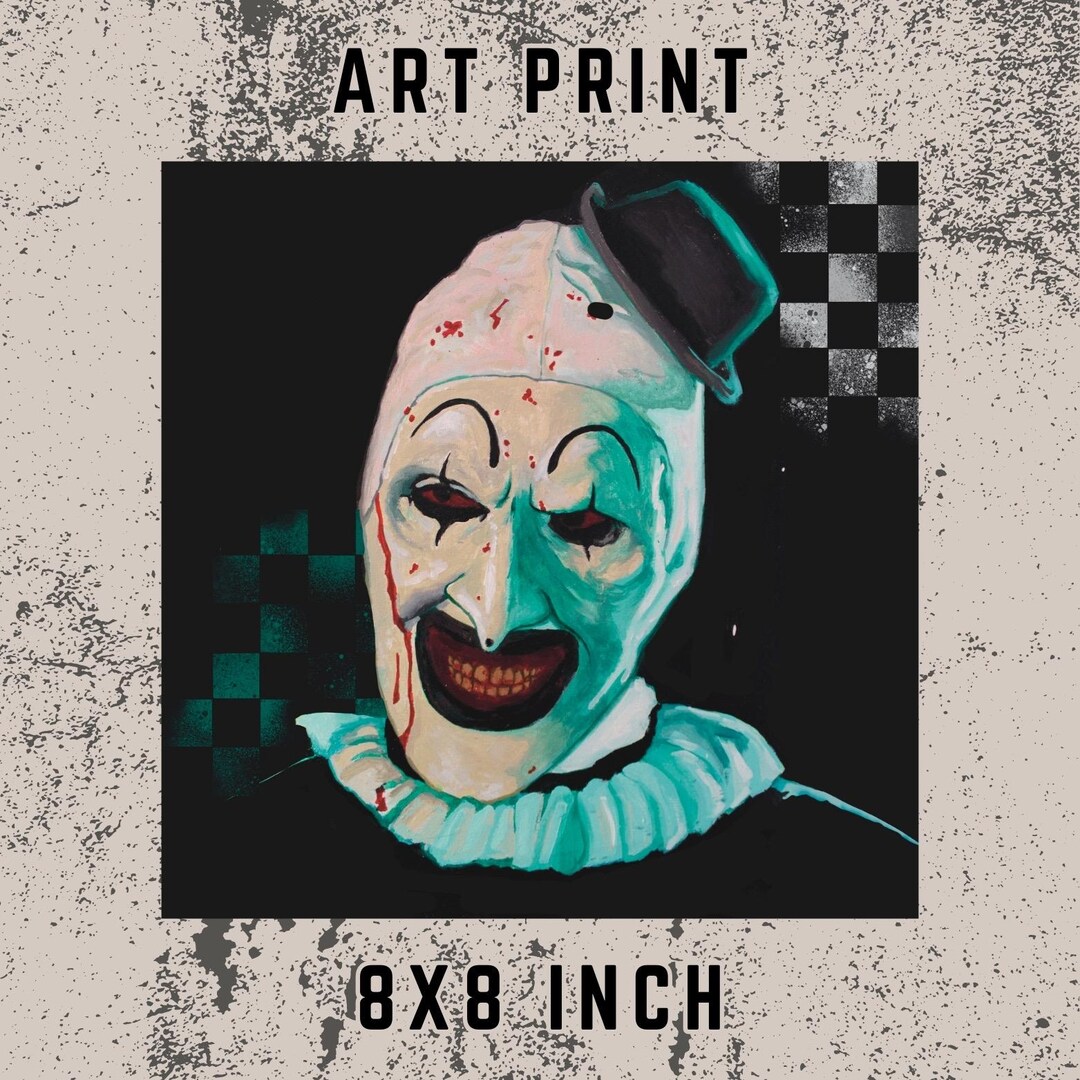 Terrifier Art Print on Premium Gloss Photo Paper Horror Art Gothic Home ...