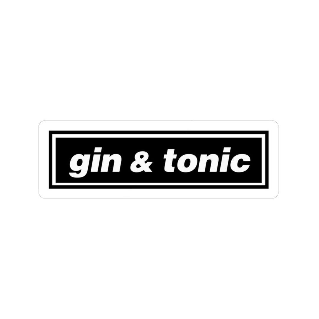 Gin & Tonic Oasis Kiss-cut Stickers, Laptop Decals, Custom Vinyl ...