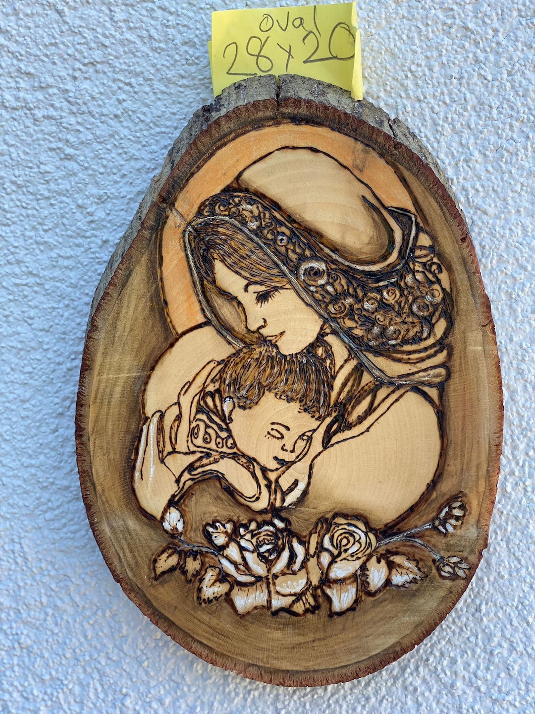Mother & Baby Pyrography Wood Burning - Etsy