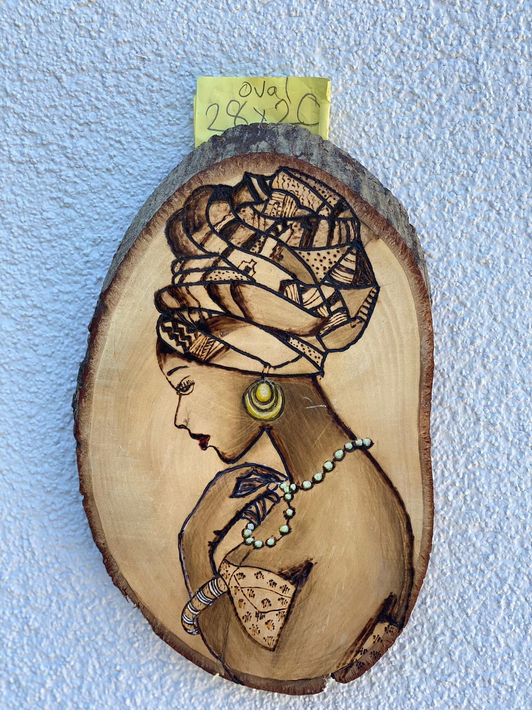 African Woman Pyrography Wood Burning - Etsy