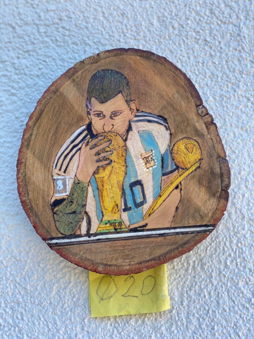 Messi World Cup Pyrography Wood Burning - Etsy