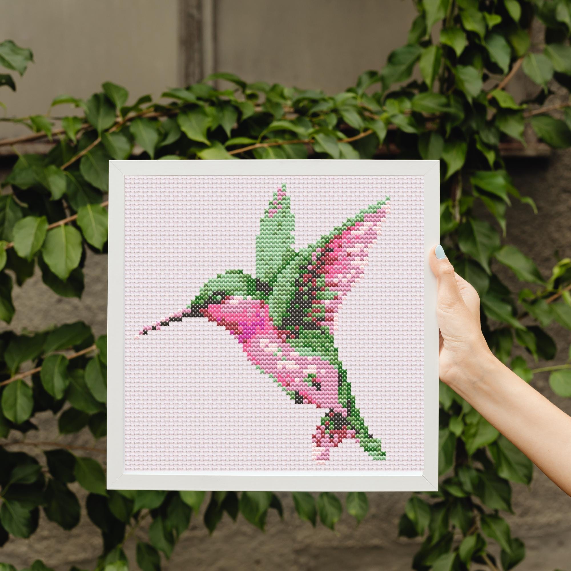 Hummingbird Cross Stitch Pattern, Bird Cross Stitch, Mini Cross Stitch ...