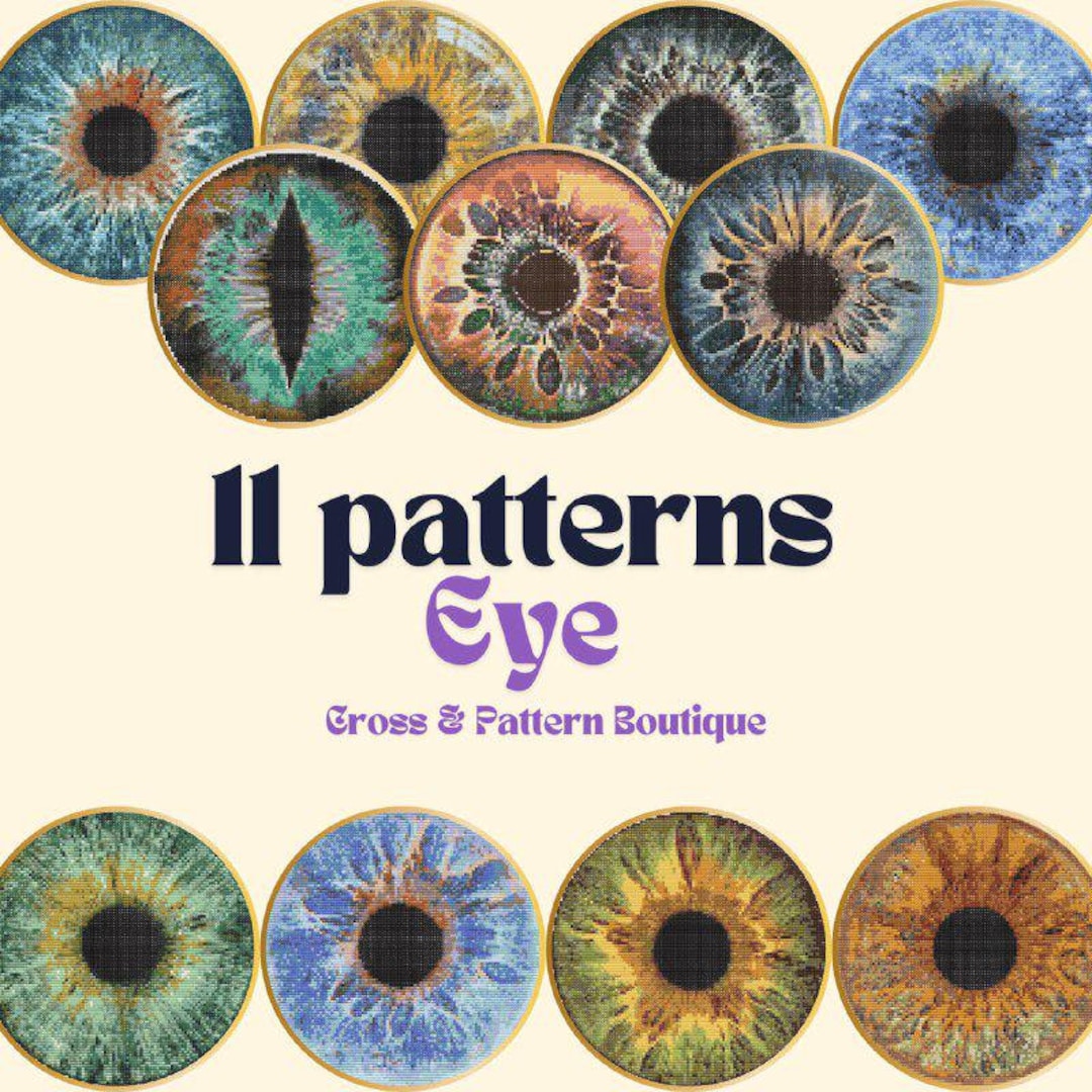 Eye Cross Stitch Pattern, Human Anatomy Embroidery, Human Body Cross ...