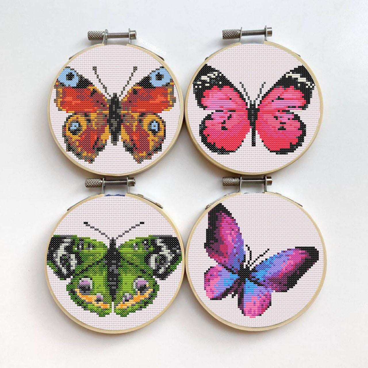 Butterfly Cross Stitch Pattern, Butterfly Embroidery Design, Tiny Mini ...