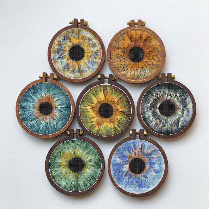 Eye Cross Stitch Pattern, Human Anatomy Embroidery, Human Body Cross ...