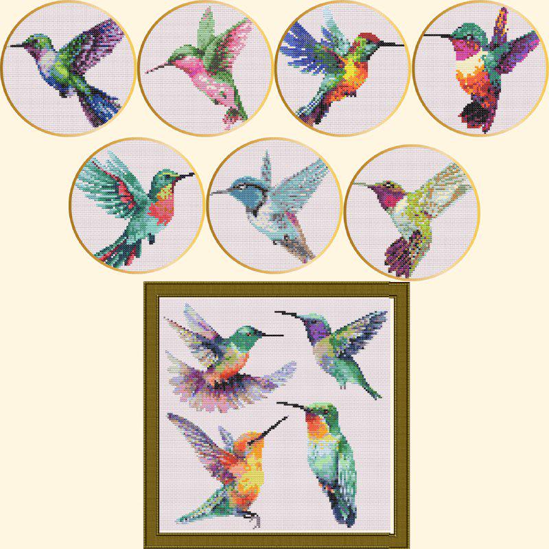 Hummingbird Cross Stitch Pattern, Bird Cross Stitch, Mini Cross Stitch ...