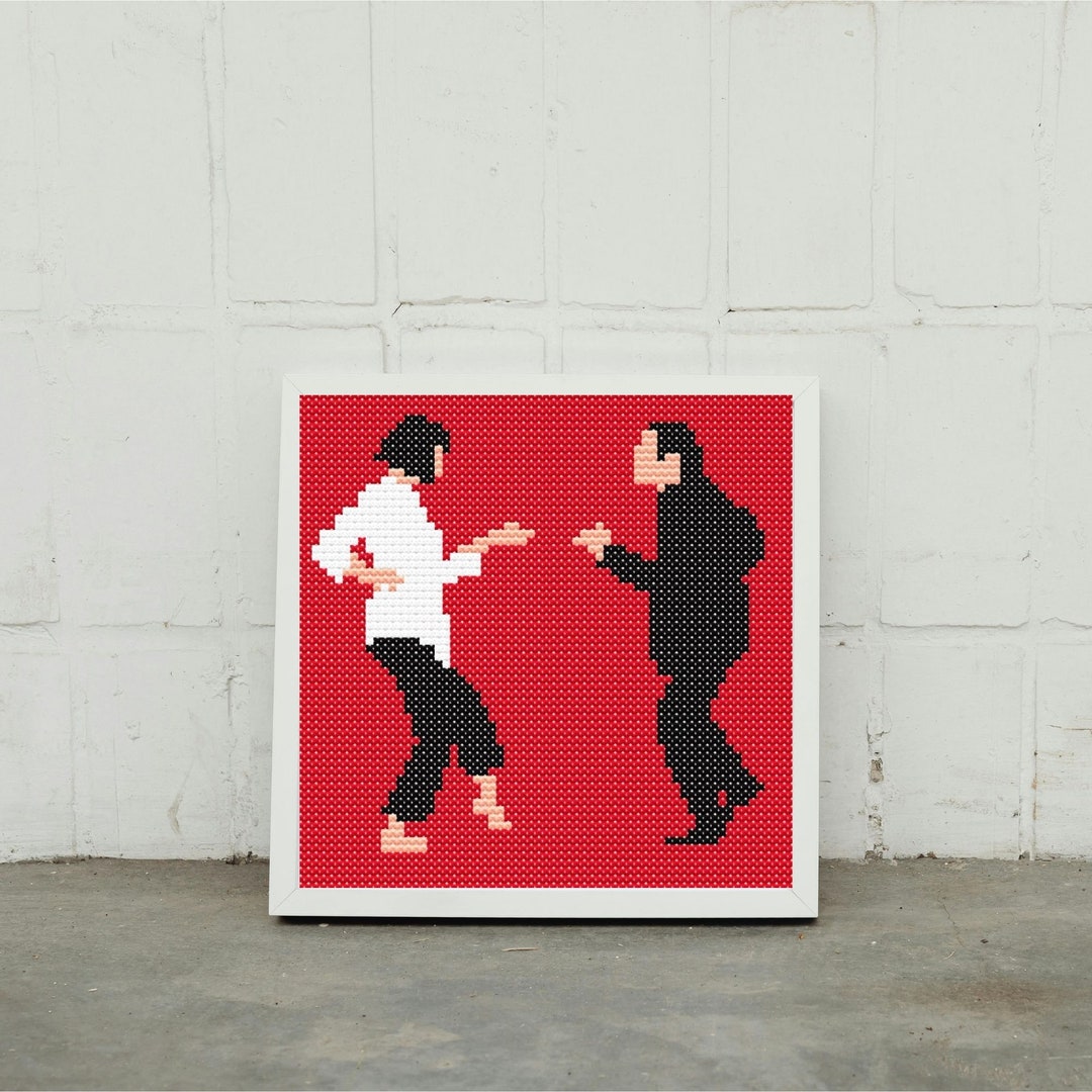 Dance Pulp Fiction Cross Stitch Pattern, Movie Cross Stitch, Retro ...