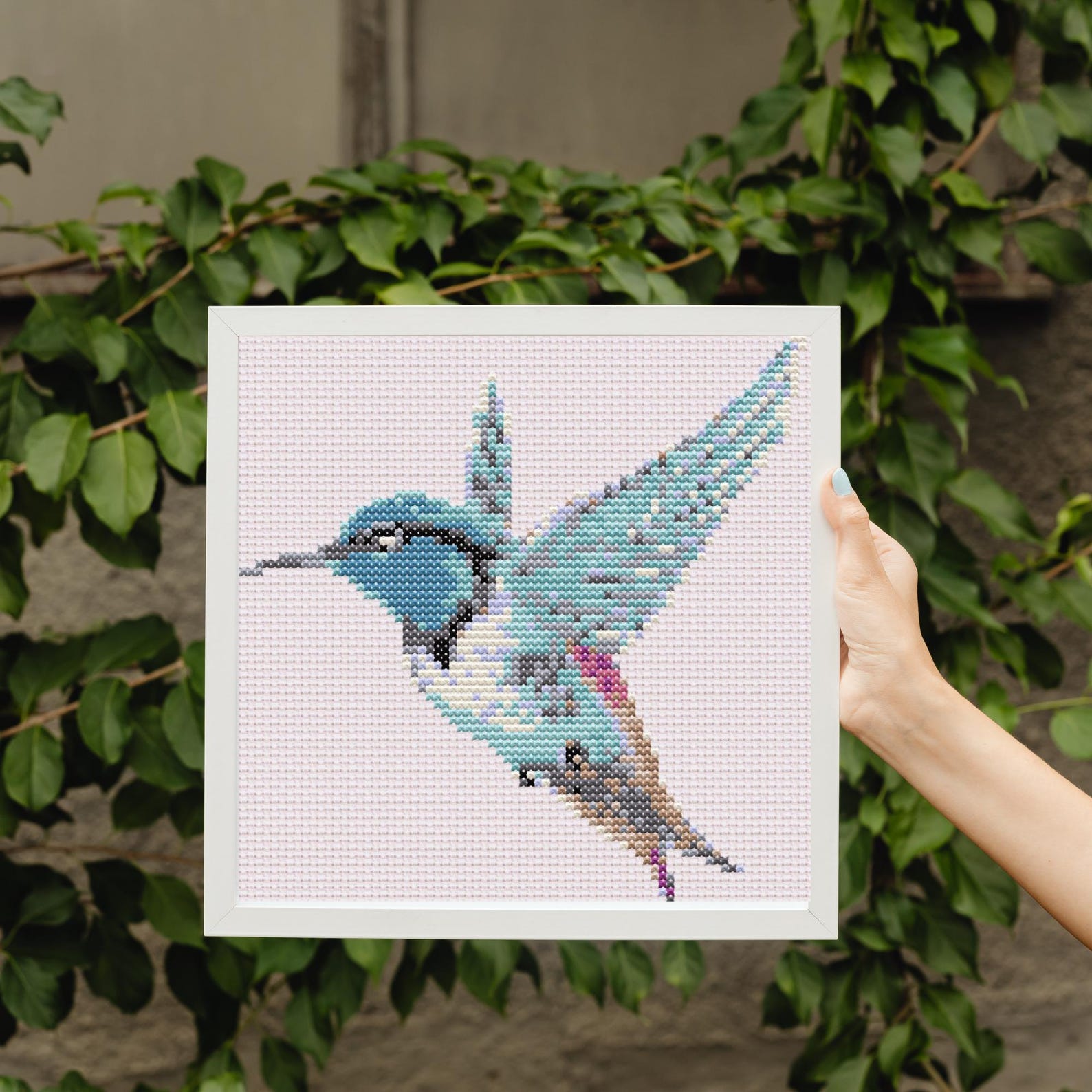 Hummingbird Cross Stitch Pattern, Bird Cross Stitch, Mini Cross Stitch ...