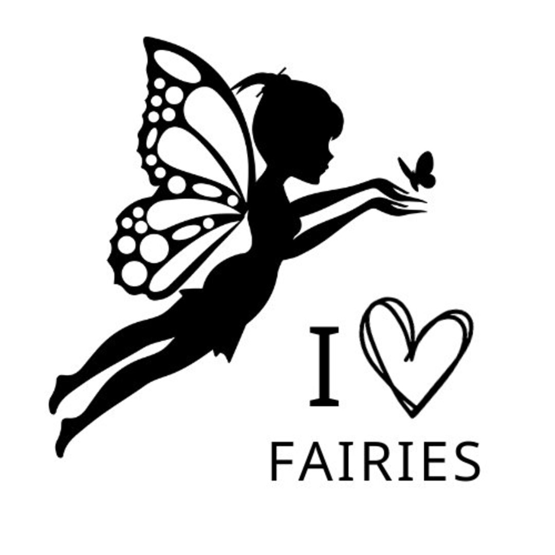 Fairy Svg File, Fairy Png File, Fairy Garden Picture, Fairy Butterfly ...