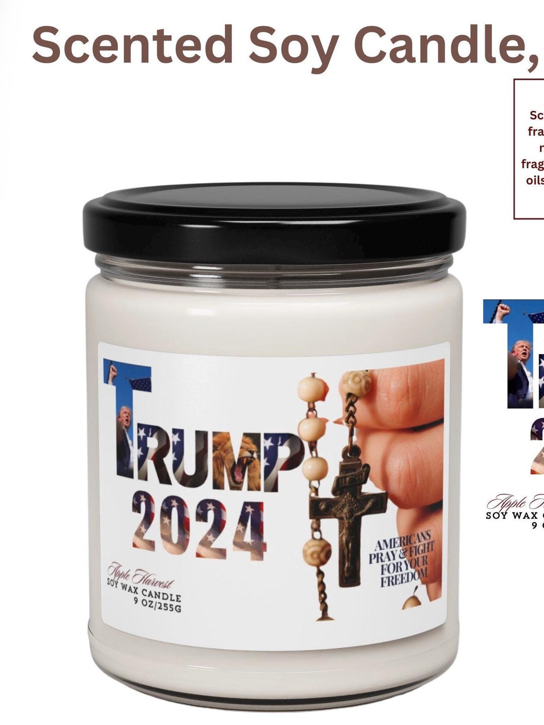 Trump Candle, 47th President Gift, Trump Memorabilia , Trump 2024 ...