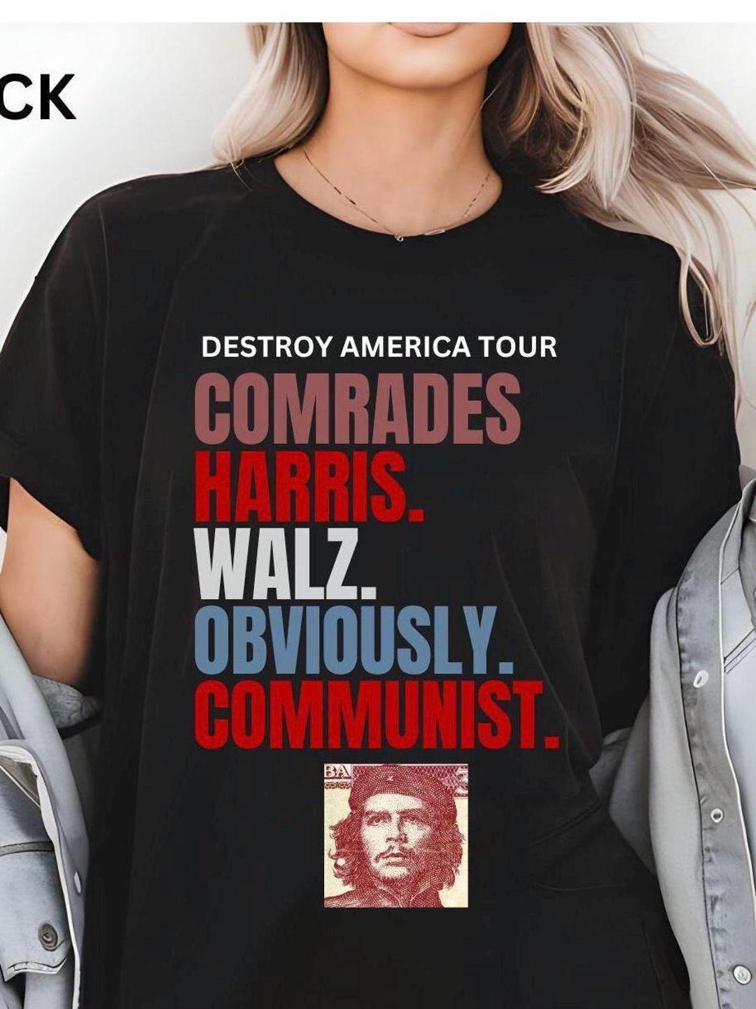 Comrade Kamala Tshirt, Trump 2024, Kamala Humor Shirt, Anti Communist ...