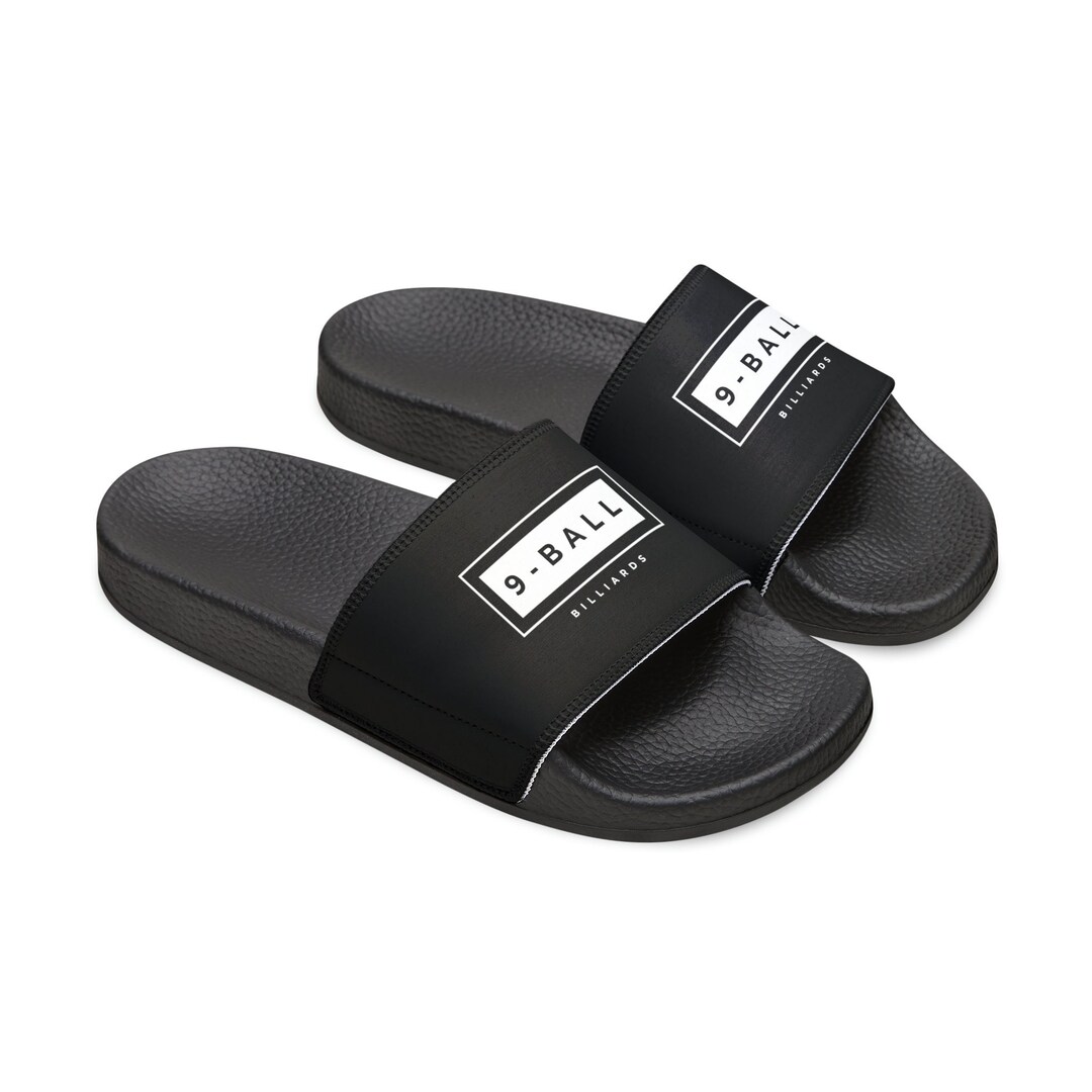 Men's 9 Ball Billiards Slide Sandals, Pool Shoes, Gift for Him, Gift ...