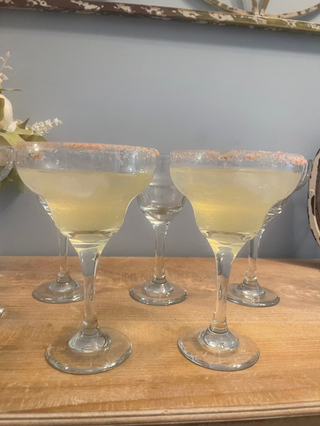 Margarita Daquiri Glasses - Vintage - Set of 8 - Etsy