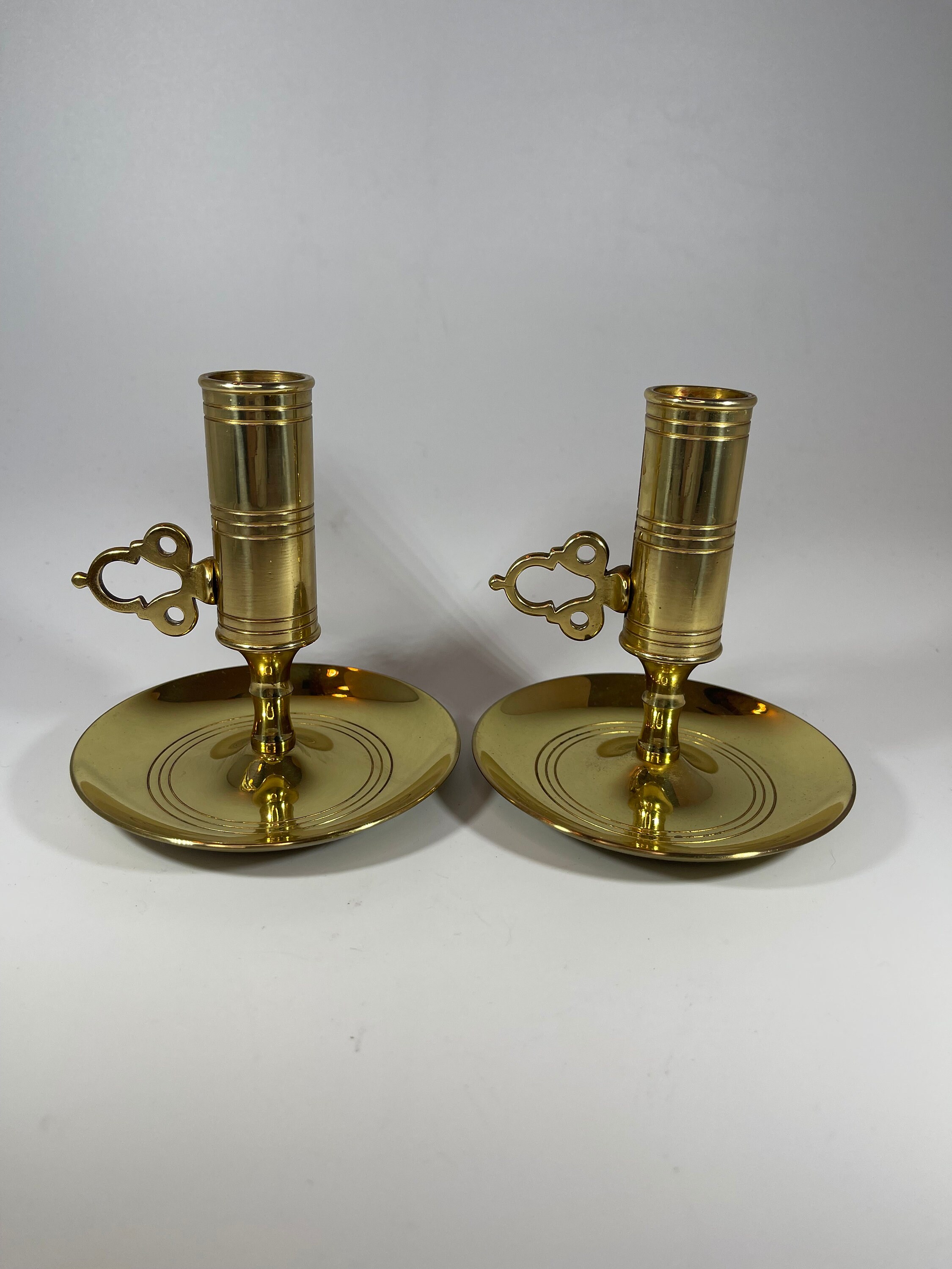 Baldwin Brass Candlesticks Chambersticks Adjustable Candle Sticks - Etsy