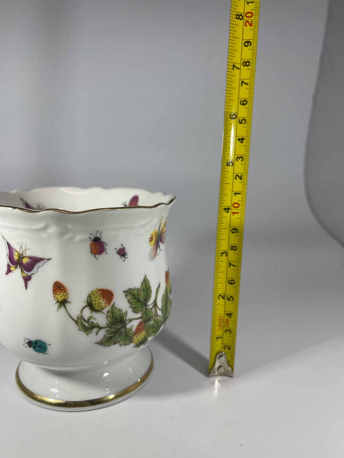 Ardalt Lenwile China Bowl, Beautiful Butterfly, Lady Bugs, Strawberries ...