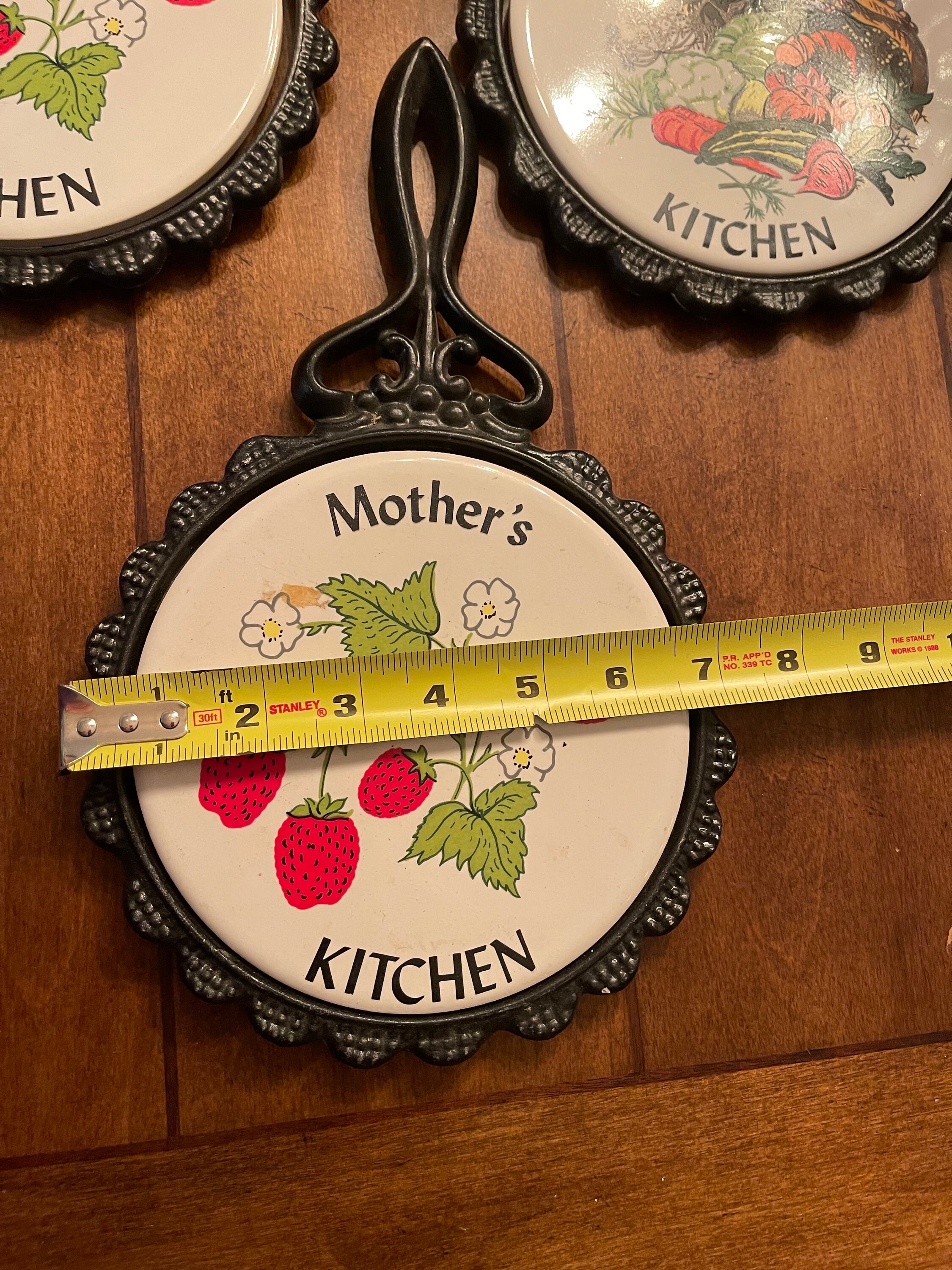 Vintage MCM Cast Iron and Tile Trivet Mother's Kitchen Mom's Kitchen ...