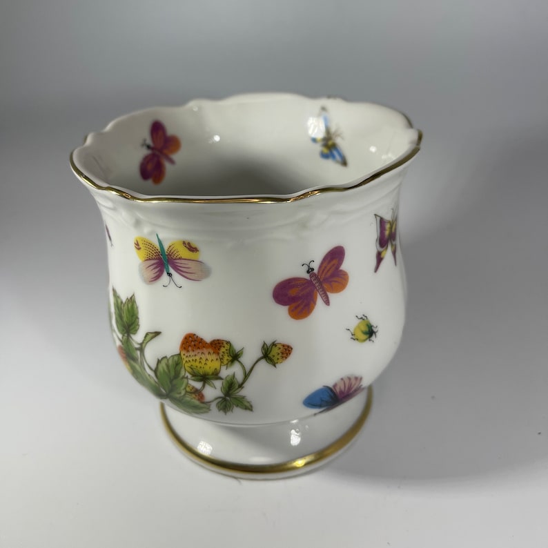 Ardalt Lenwile China Bowl, Beautiful Butterfly, Lady Bugs, Strawberries ...
