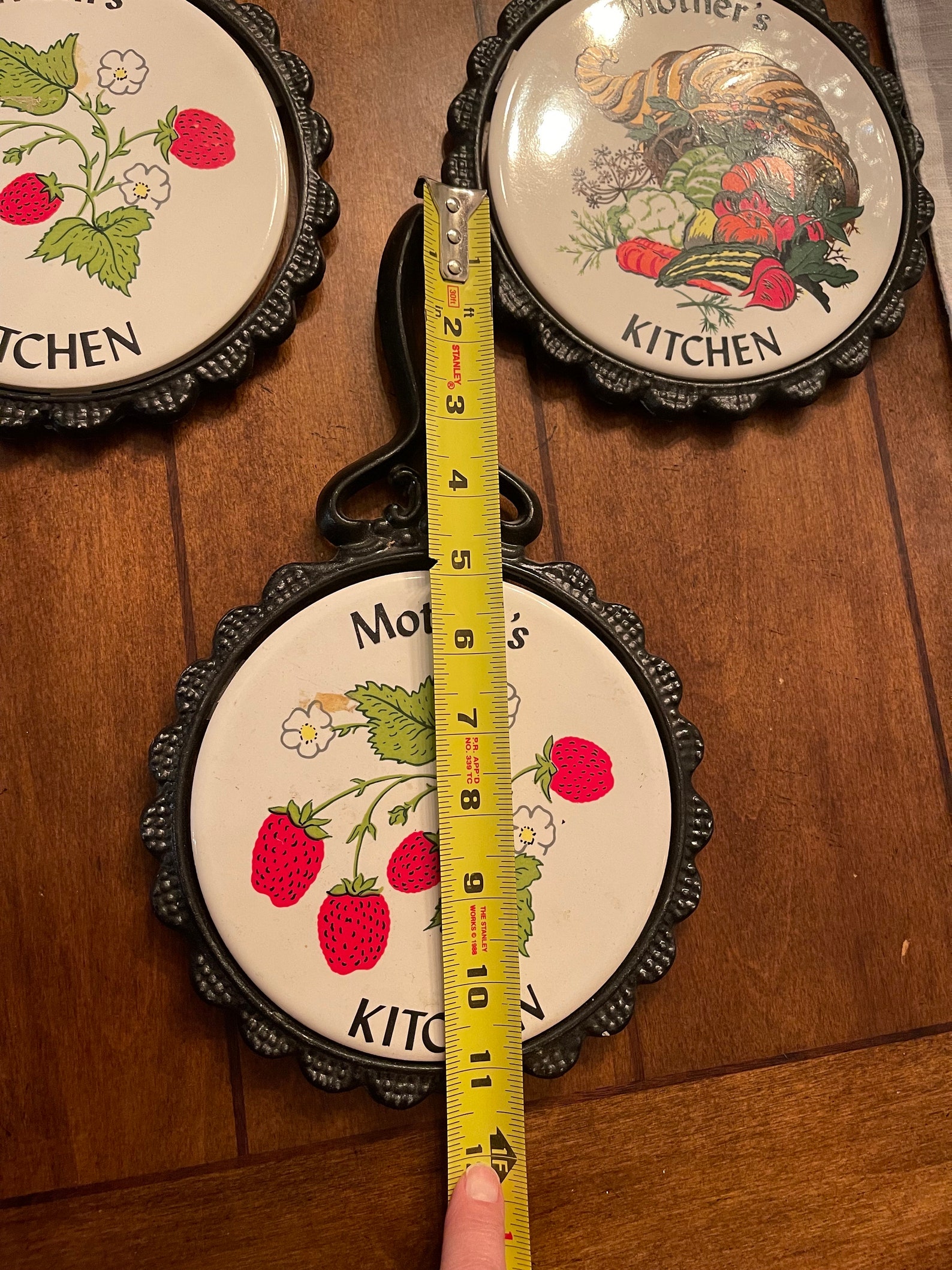 Vintage MCM Cast Iron and Tile Trivet Mother's Kitchen Mom's Kitchen ...
