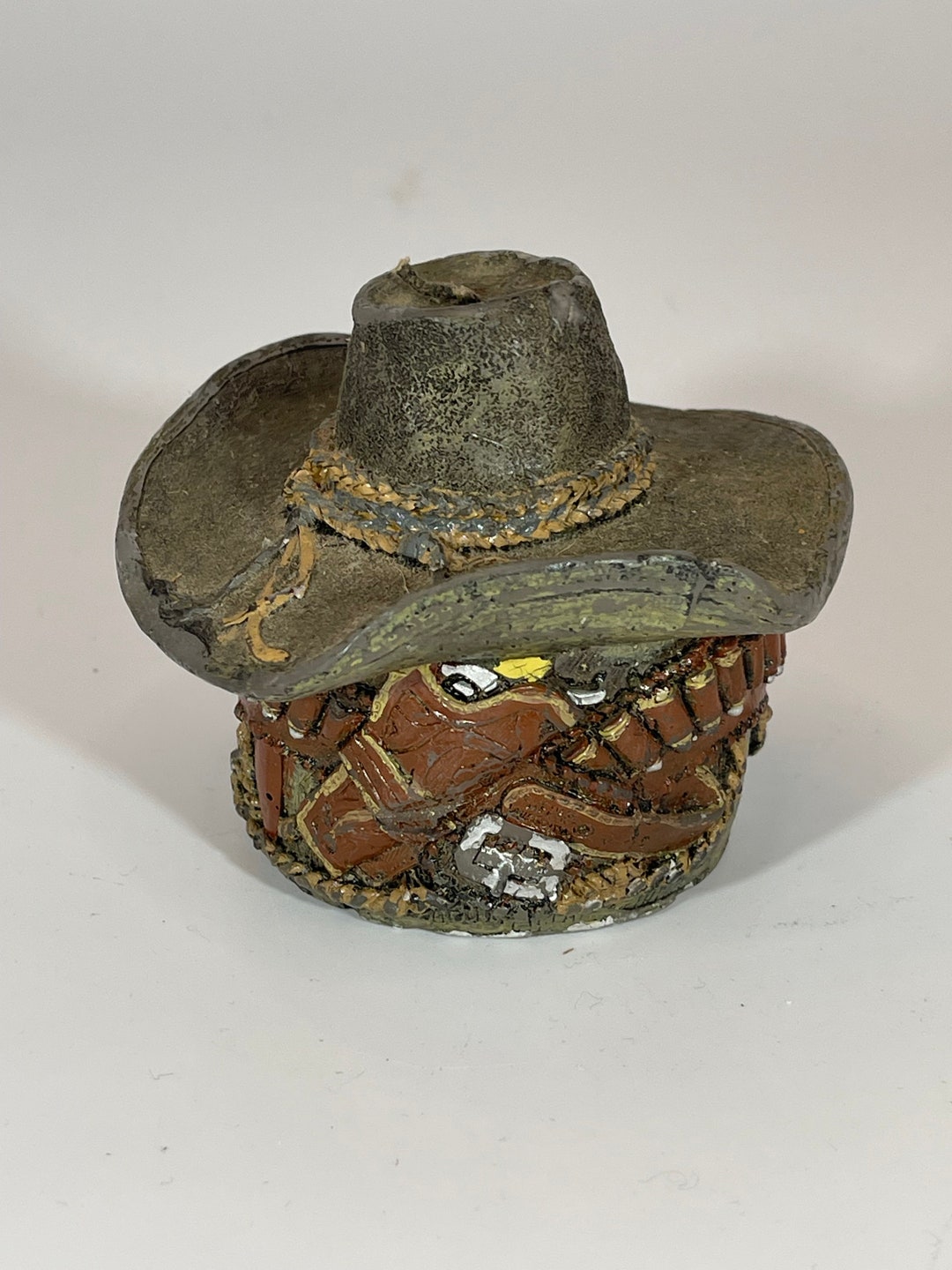 Cowboy Candle, Cowboy Hat and Gun Holster, Rare Candle. - Etsy