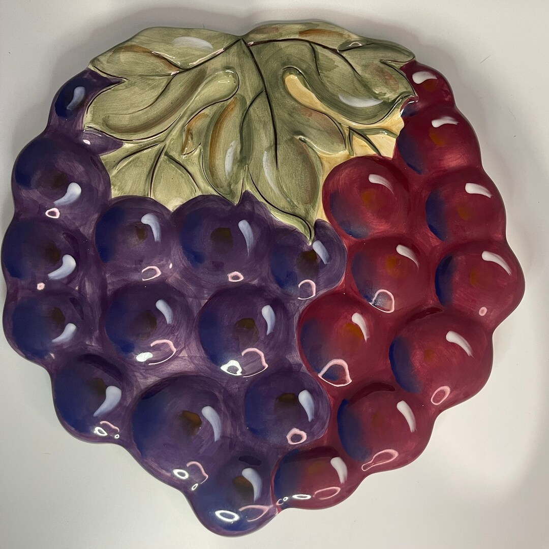 Vintage Grape Meritage Platter by Noble Excellenc - Etsy