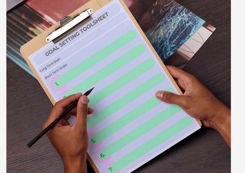 Printable Goal Setting Worksheet, Goal Tracker 2024 - Etsy