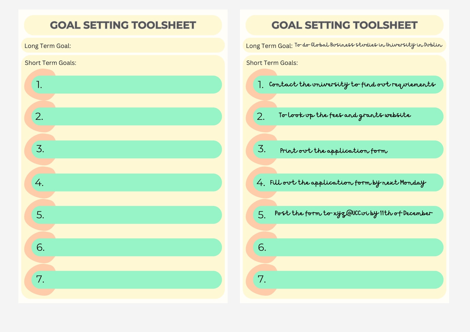 Printable Goal Setting Tool Sheet, Goal Planner 2024 - Etsy