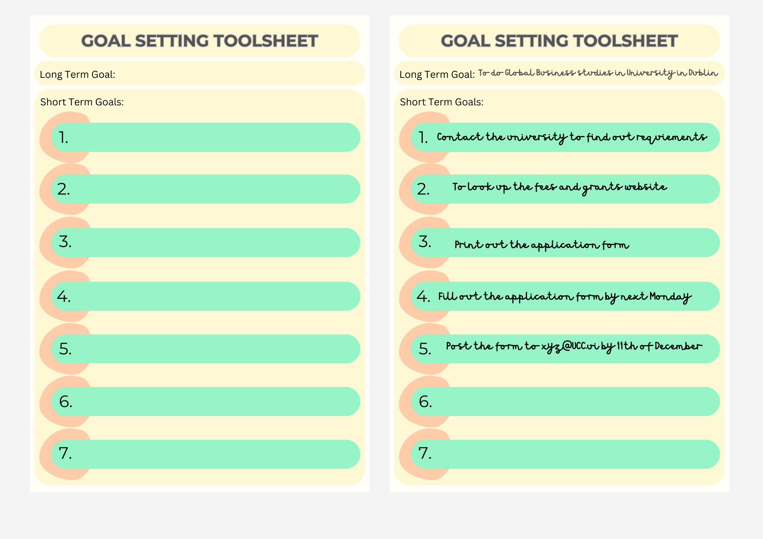 Printable Goal Setting Tool Sheet, Goal Planner 2024 - Etsy