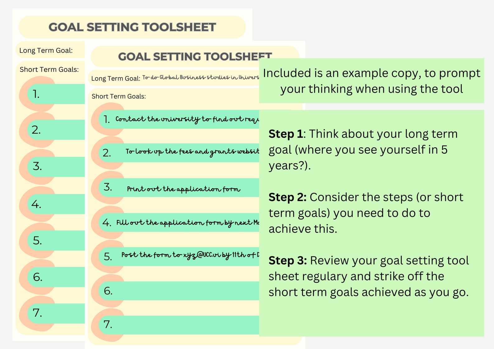 Printable Goal Setting Tool Sheet, Goal Planner 2024 - Etsy