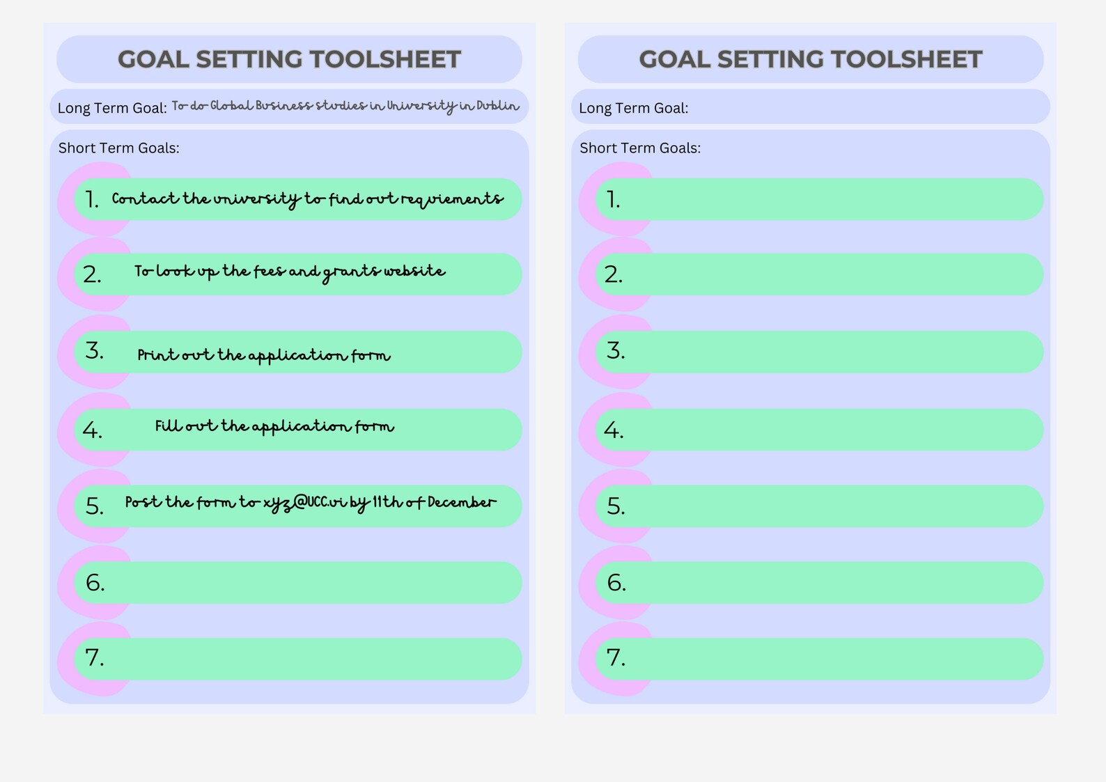 Printable Goal Setting Worksheet, Goal Tracker 2024 - Etsy