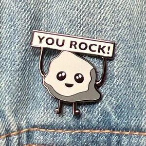 You Rock Pun Hard Enamel Pin - Etsy