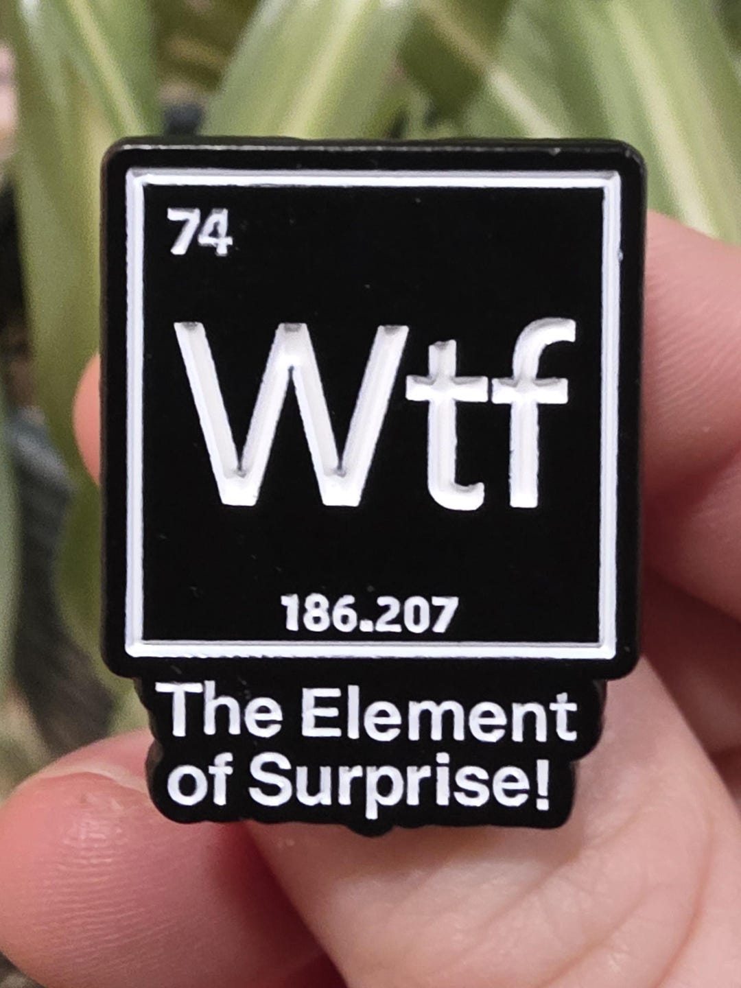 WTF the Element of Surprise: Funny Science Periodic Table Black and ...