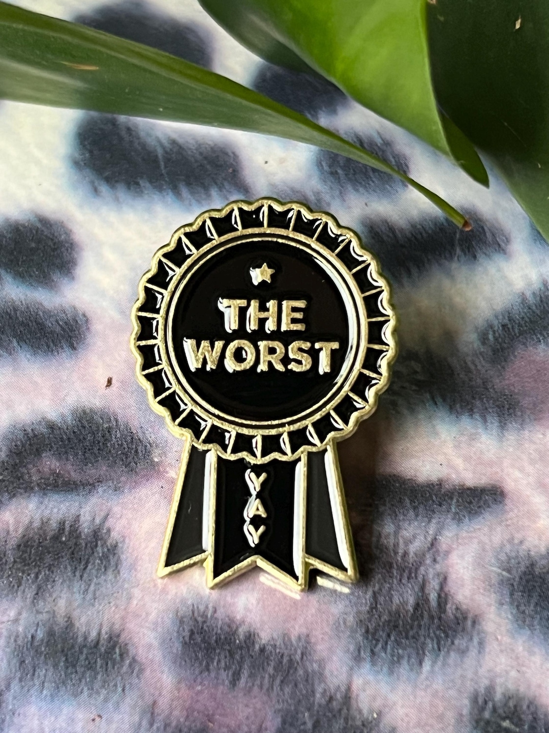 Goth Pins Punk Pins Gothic Enamel Pins | Dark Humor Award Ribbon the ...