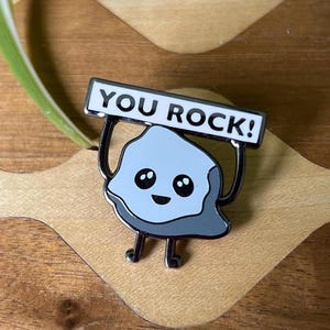 You Rock Pun Hard Enamel Pin - Etsy