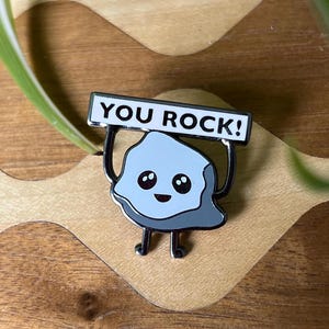 You Rock Pun Hard Enamel Pin - Etsy