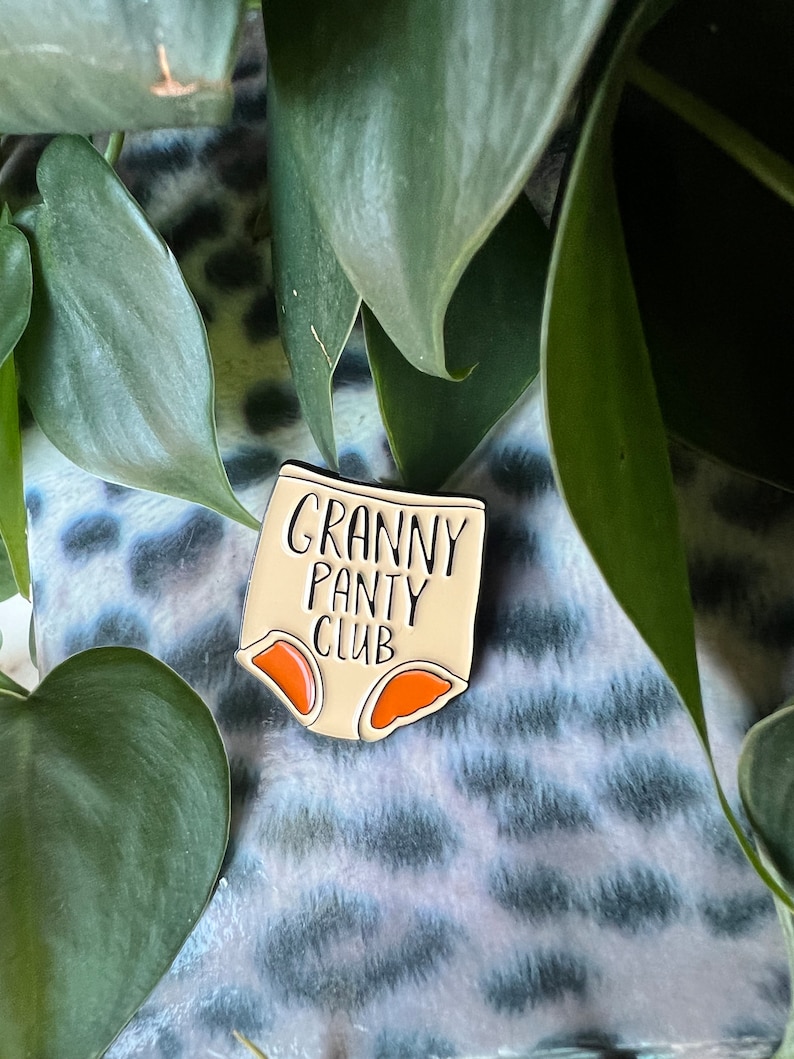 Funny Pins Granny Panty Club Cute Enamel Pins Punk Pins Goth Pins Funny