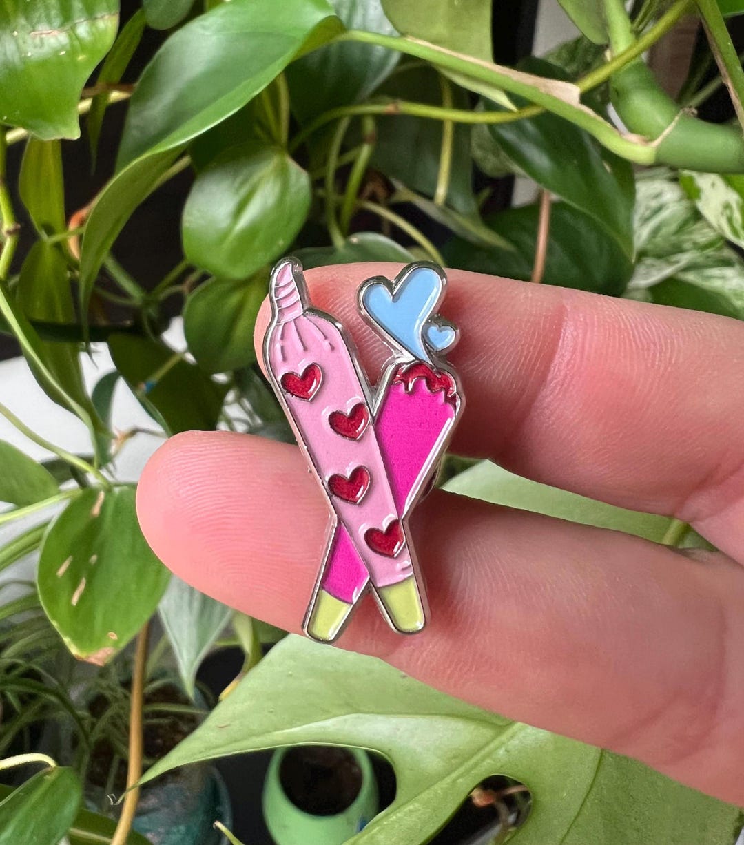 Two Joints Bestfriend Gifts Pink Cannabis Cigarette Enamel Pin - Etsy