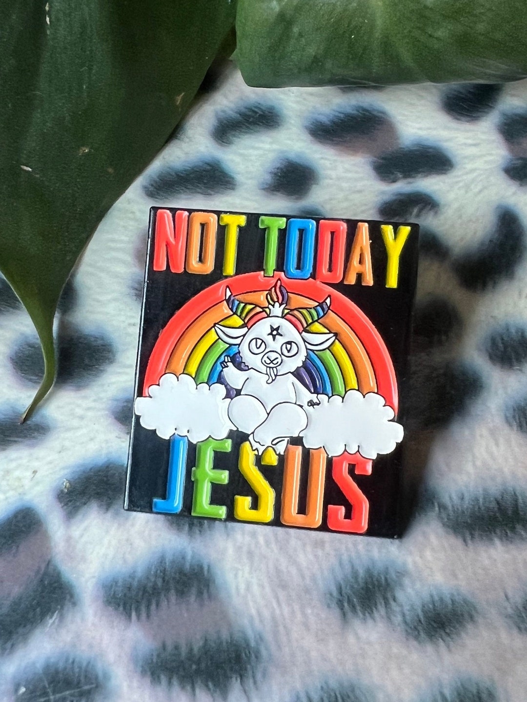 Queer Punk Pins Goth Pins Baphomet Button Atheist Pins Social Justice ...