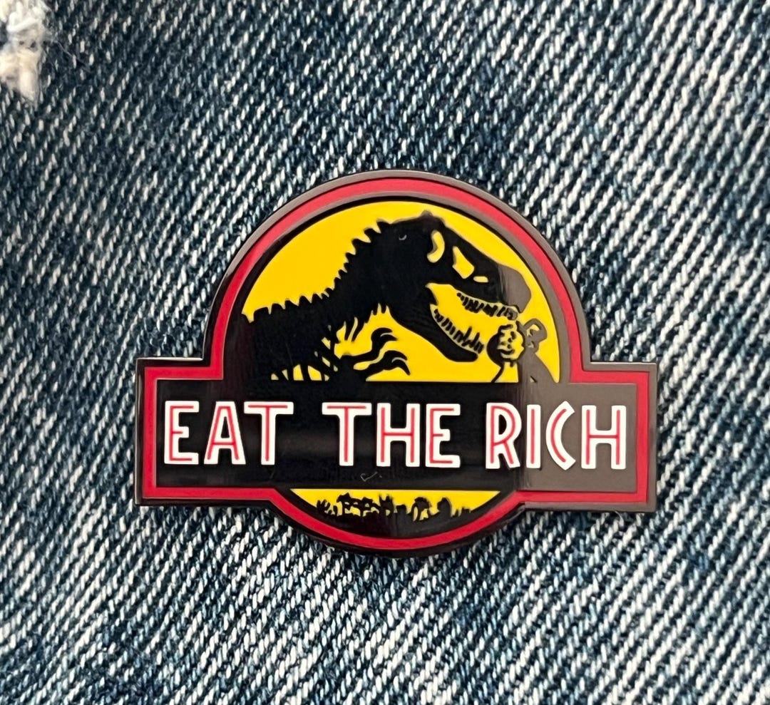 Dark Humor Gothic Enamel Pins Punk Accessories Eat the Rich Pins and ...