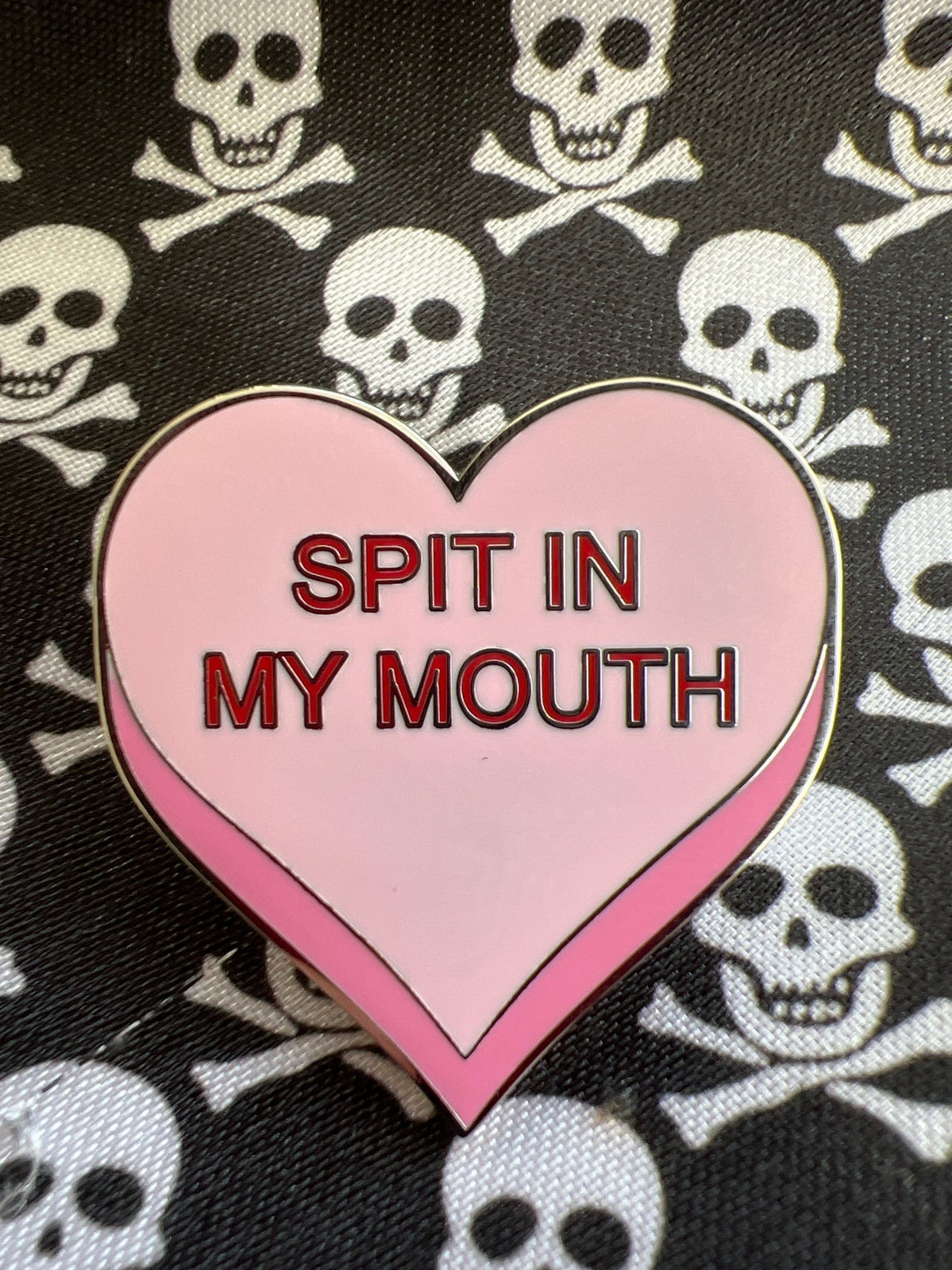 Spit in My Mouth Enamel Pin Brooch Bdsm Lapel Pin Kink Pink Enamel Pin Kinky Pin - Etsy Canada