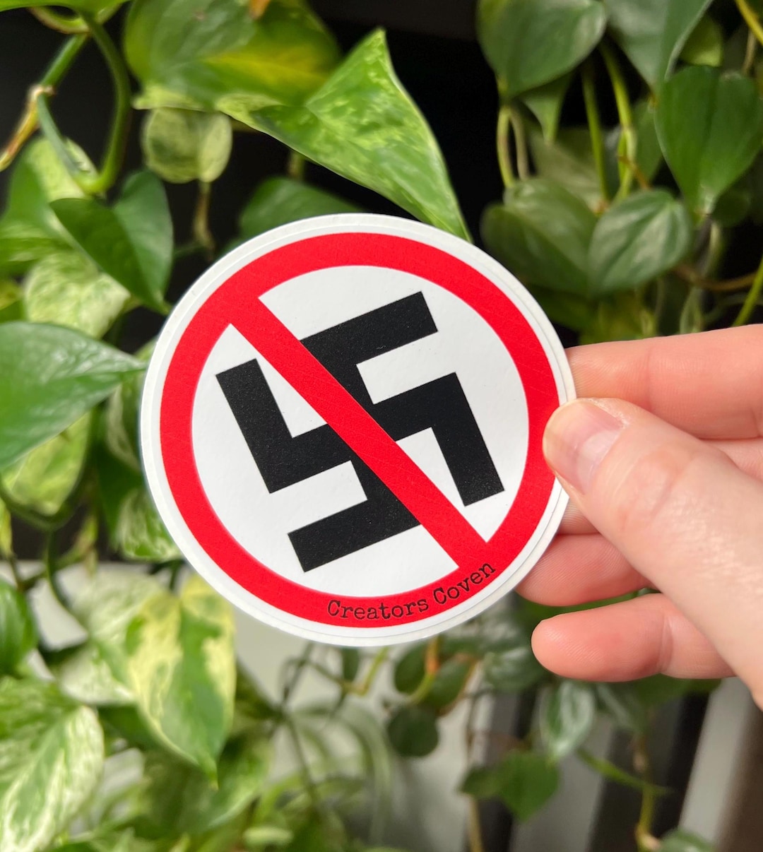 Anti-fascist Vinyl Sticker: No Nazis, Political Bumper Decal Water ...