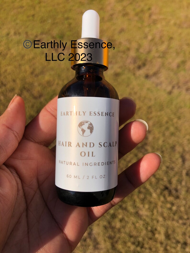 Hair Growth Oil With Rosemary, Coconut, Peppermint & Olive Oil, 100% ...