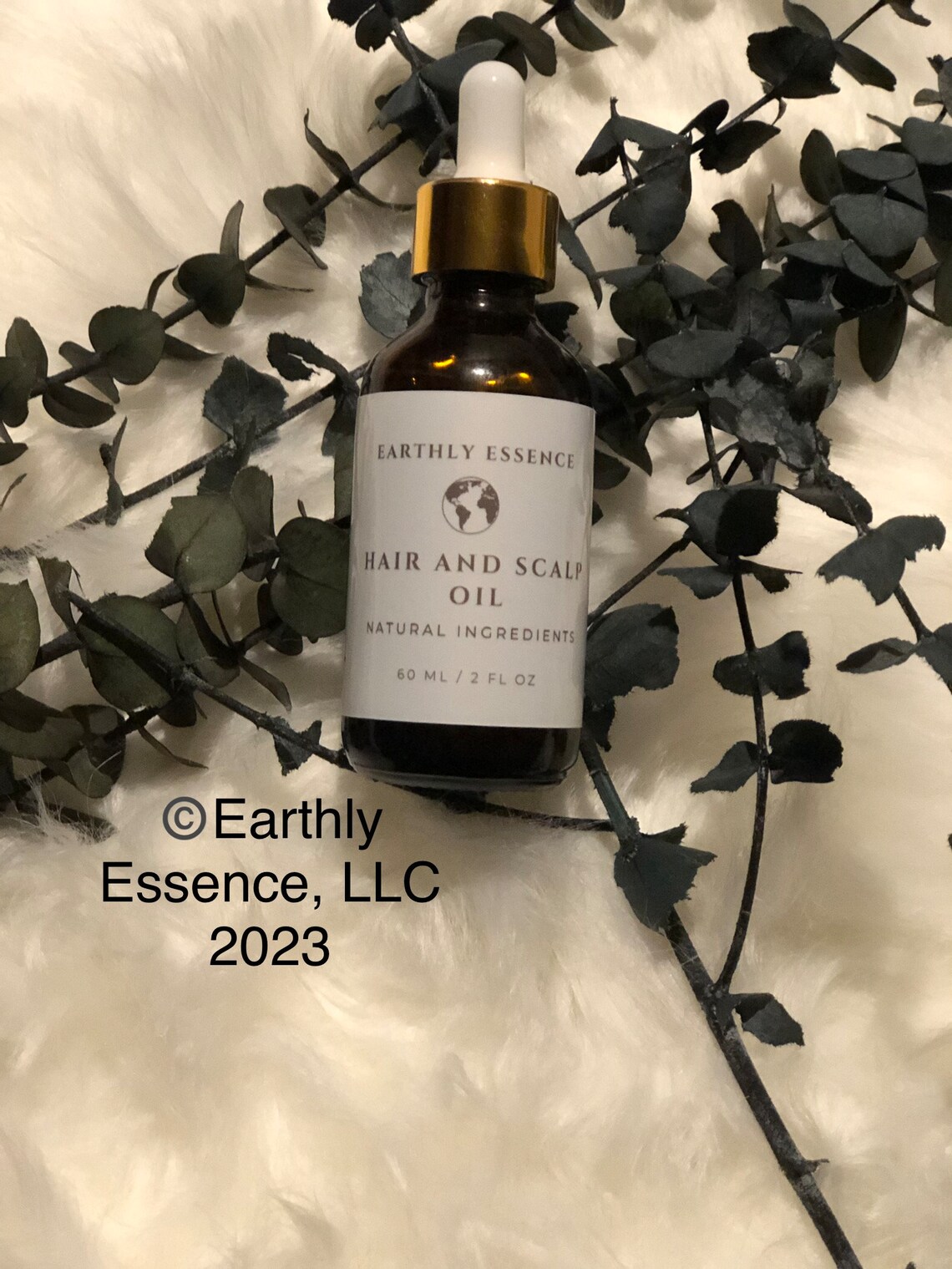 Hair Growth Oil With Rosemary, Coconut, Peppermint & Olive Oil, 100% ...