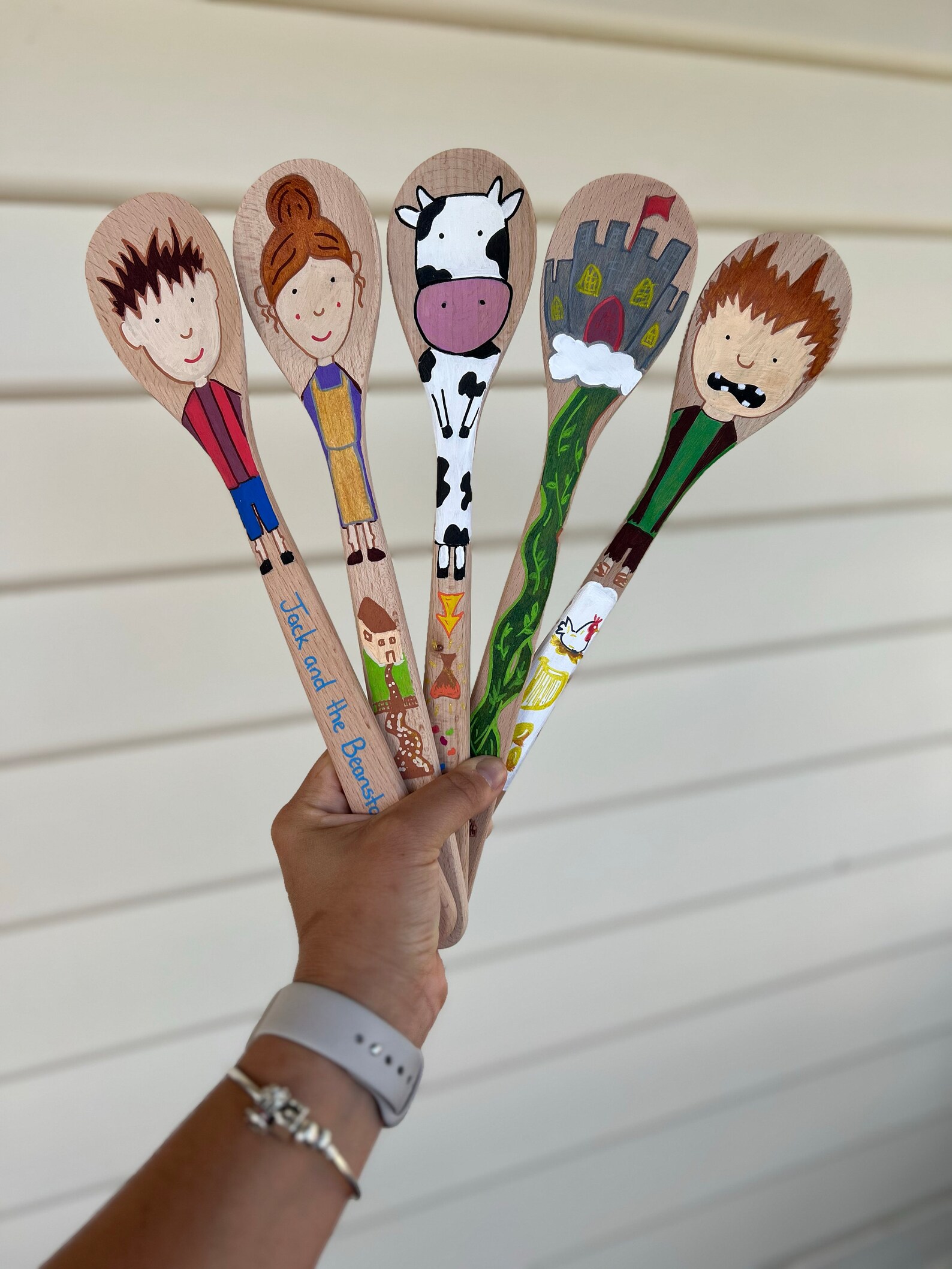 Wood'n'spoon Jack and the Beanstalk 5 Set - Etsy