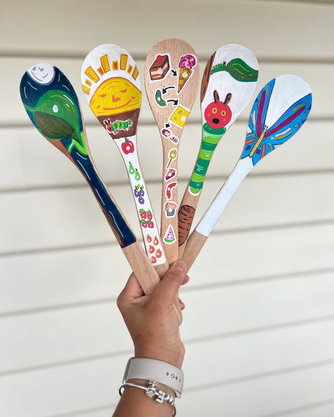 Wood'n'spoon the Very Hungry Caterpillar 5 Set - Etsy Australia
