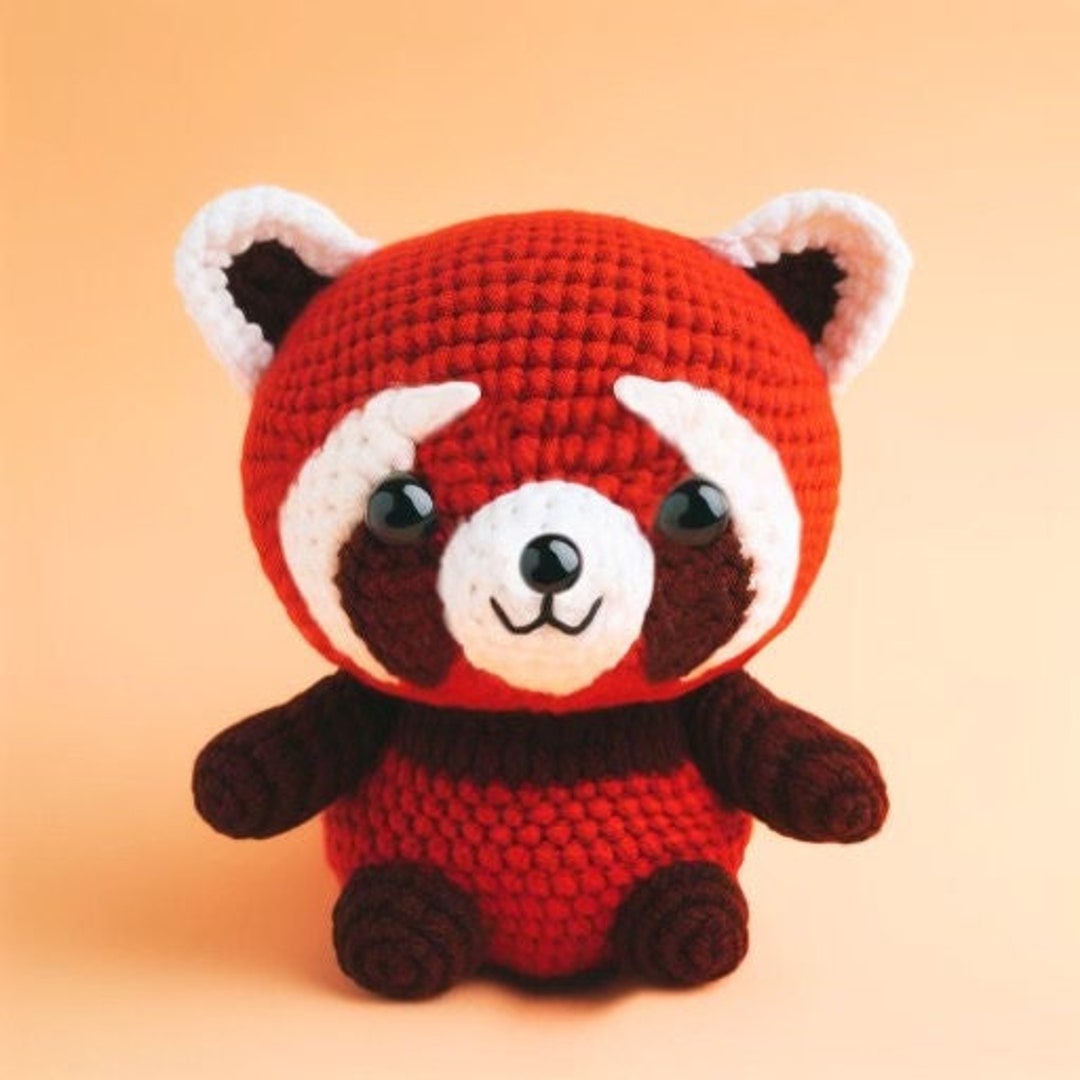 Red Panda Amigurumi Crochet Cute Red Panda Adorable Chibi Baby Panda ...